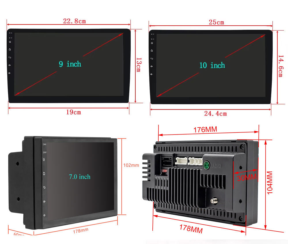 TS18 Android Head Unit with QLED, 8-Core, Wireless CarPlay